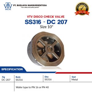 Jual VTV Disco Check Valve SS316 - 3 Inch di Tokopedia
